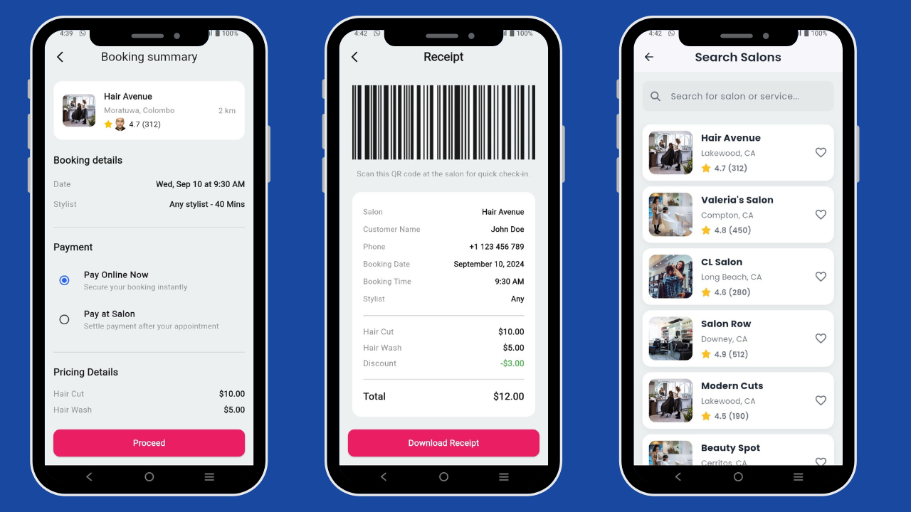AI-Powered Beauty Salon Booking App Template Flutter | Hair Salon App | Saloon App by CodentraTech