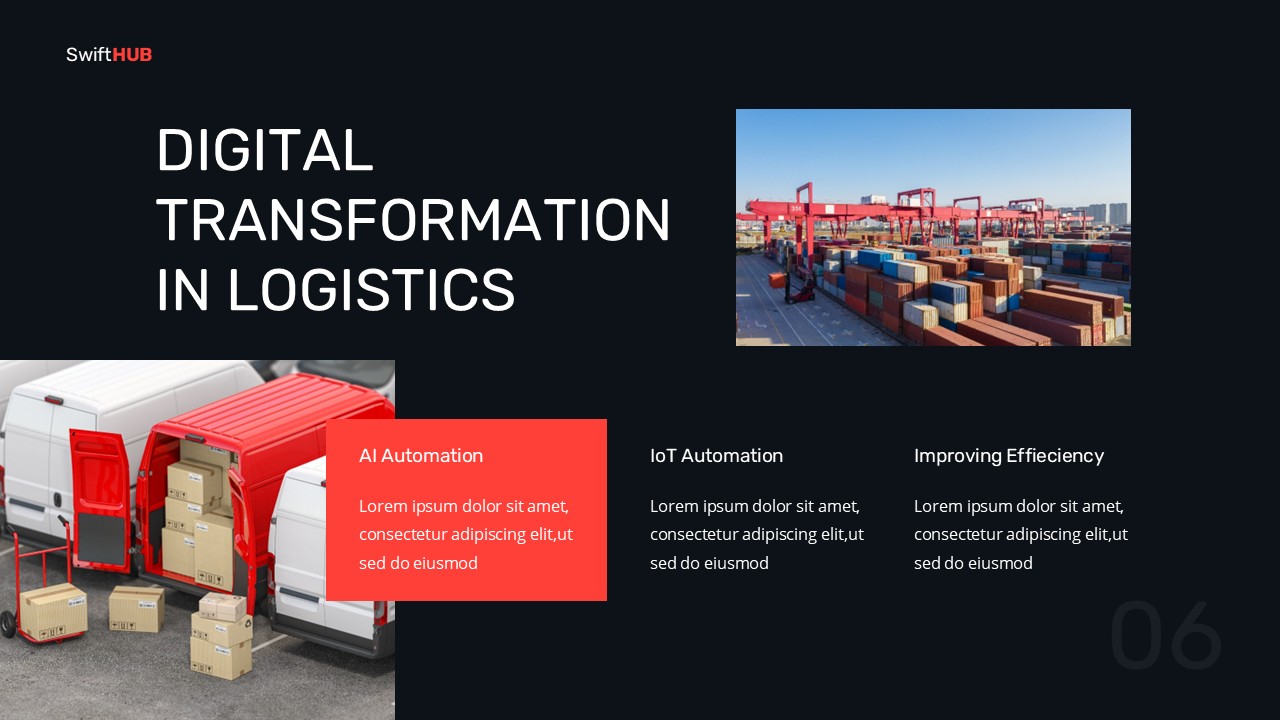 Logistic PowerPoint Presentation Template, Presentation Templates ...