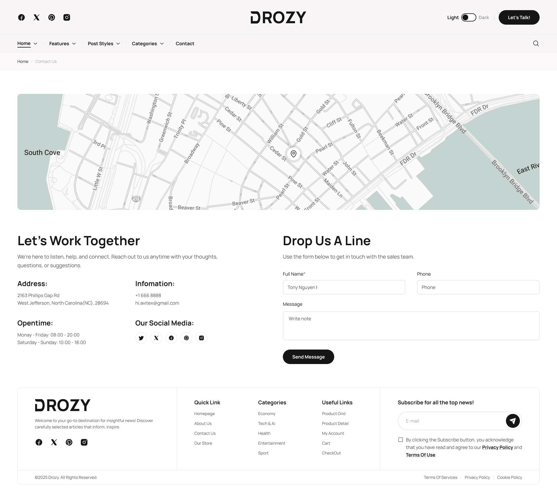 Drozy - Modern Blog & Magazine Figma Template by surisoft | ThemeForest