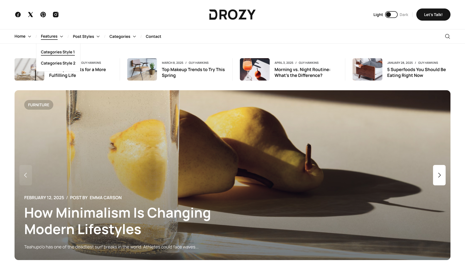 Drozy - Modern Blog & Magazine Figma Template by surisoft | ThemeForest
