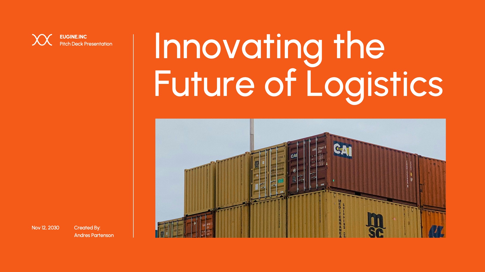 Logistics/Delivery Pitch Deck GSL, Presentation Templates | GraphicRiver