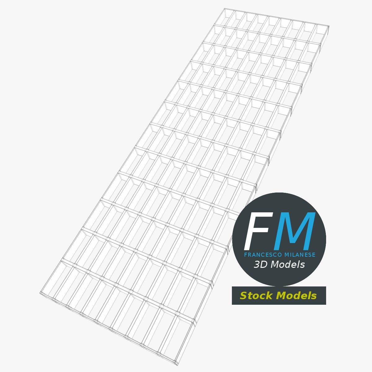 Rectangular Steel Grating Panel by FrancescoMilanese85 | 3DOcean