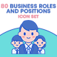 80 Business Positions Icons | Indigo Series, Icons | GraphicRiver