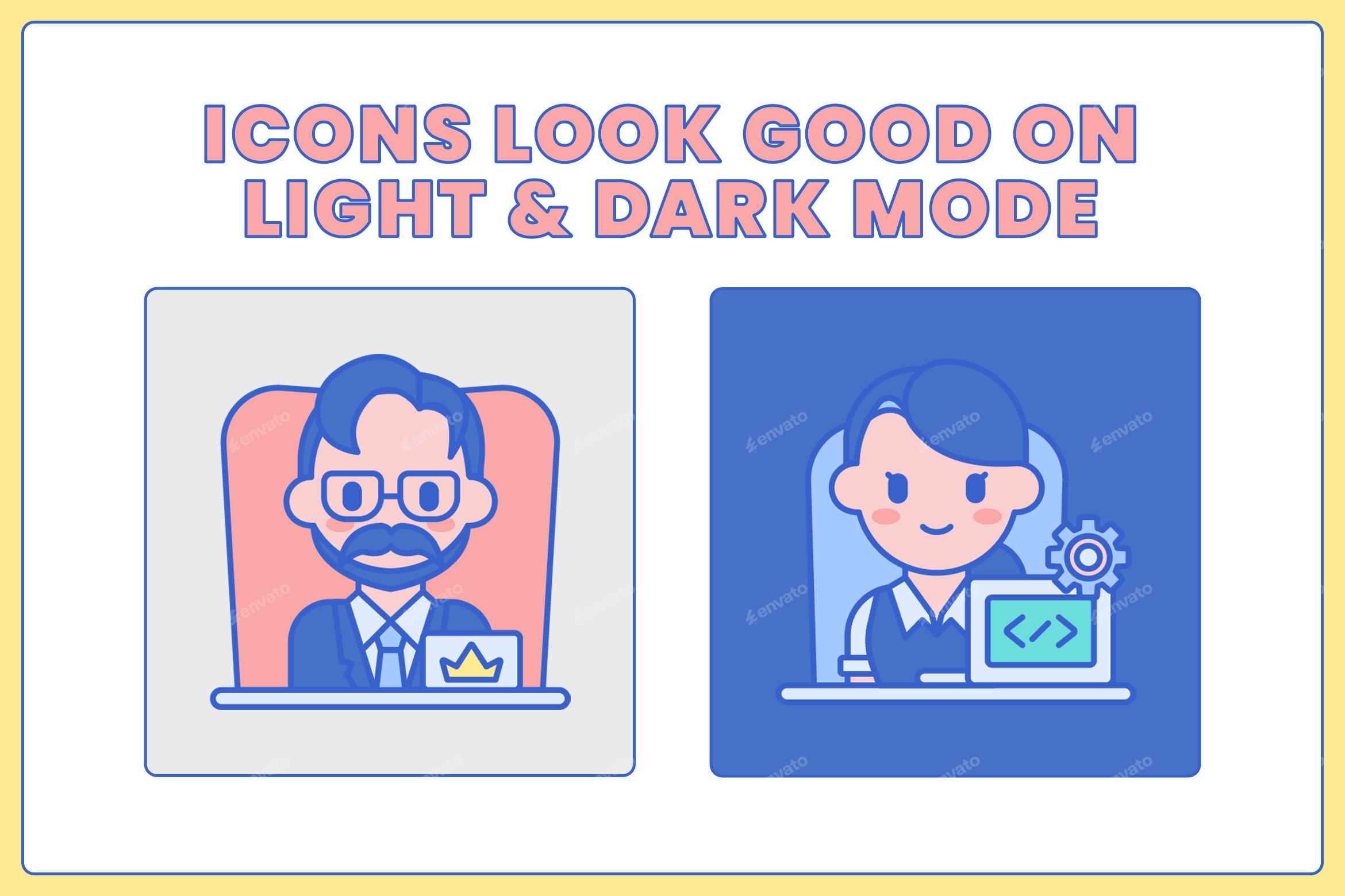 80 Business Positions Icons | Indigo Series, Icons | GraphicRiver