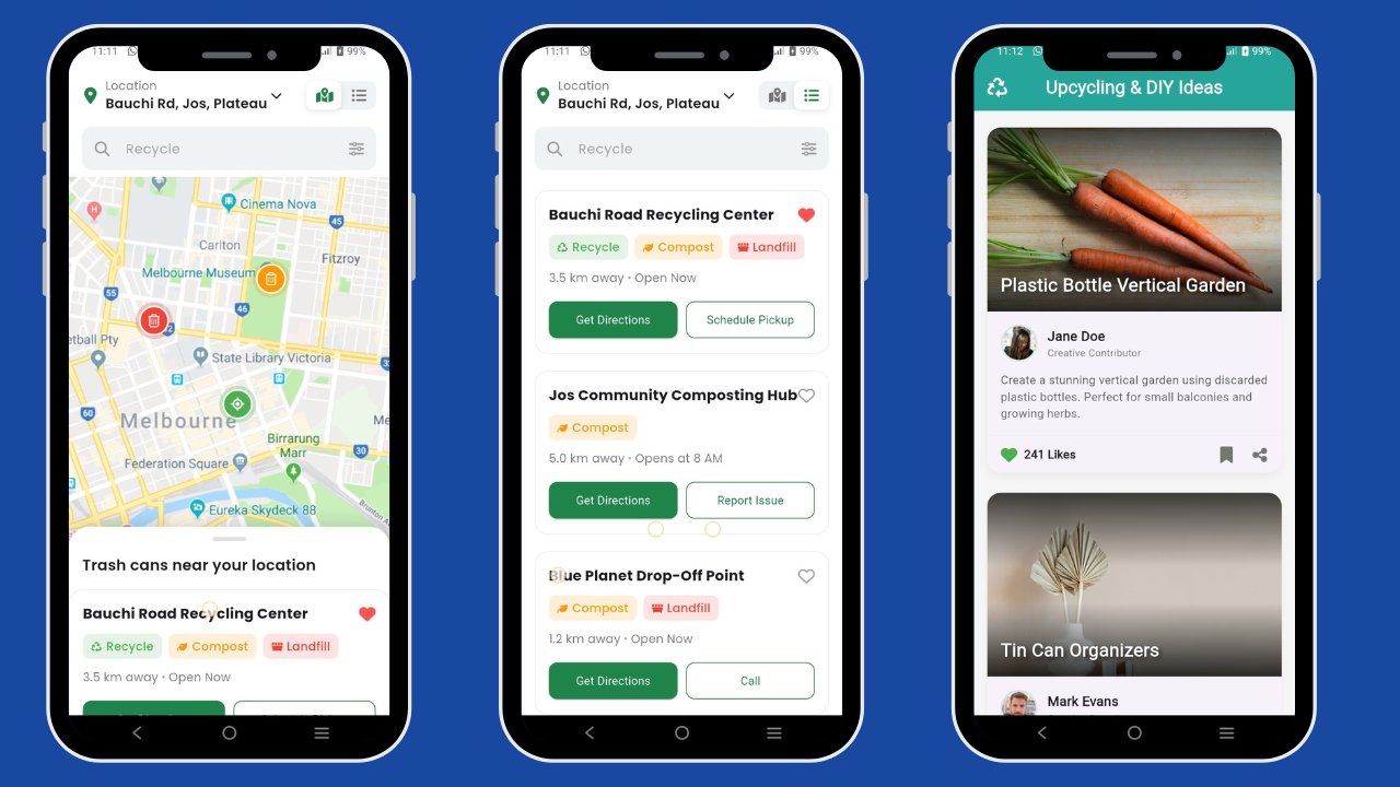 AI-Powered Waste Management Flutter App Template | Garbage Collection | Recycling Tracker UI Kit ...
