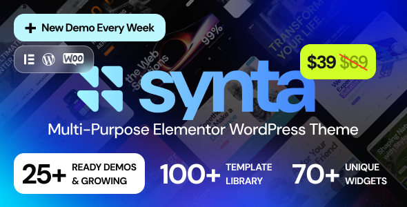 Synta - Multipurpose WordPress Theme by WebGeniusLab | ThemeForest