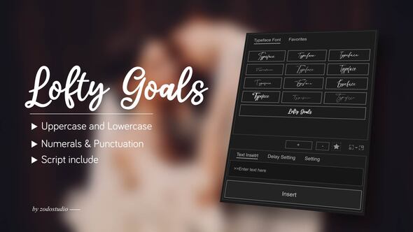 Animated Typeface - Lofty Goals, After Effects Project Files | VideoHive