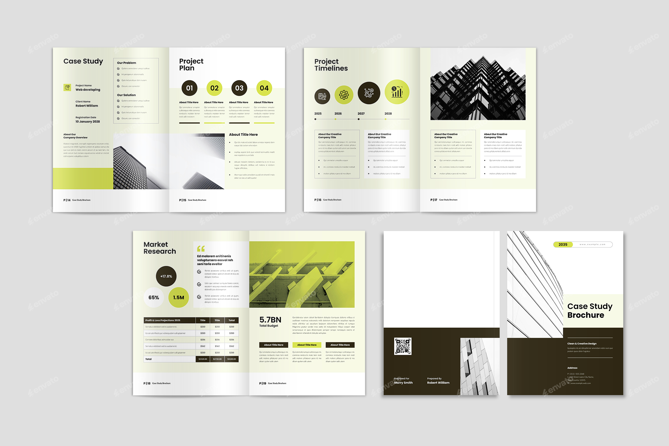 Case Study Brochure Template, Print Templates | GraphicRiver