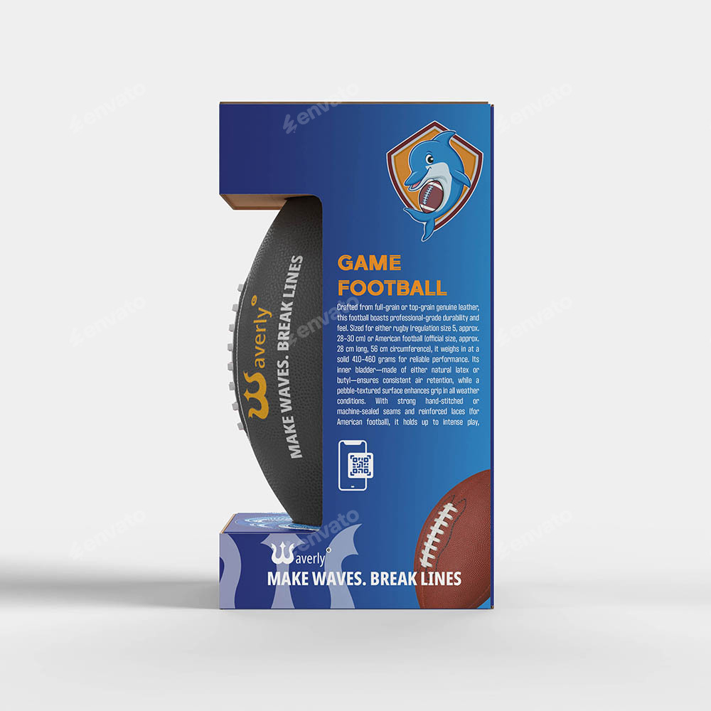 Football Packaging Box Mock-Up, Graphics | GraphicRiver