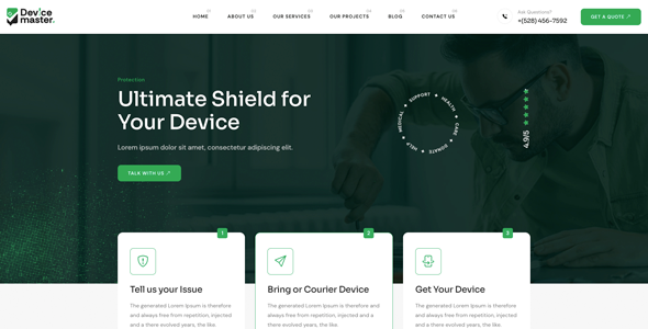 Devicemaster - Mobile & Computer Repair Services WordPress Theme by zozothemes
