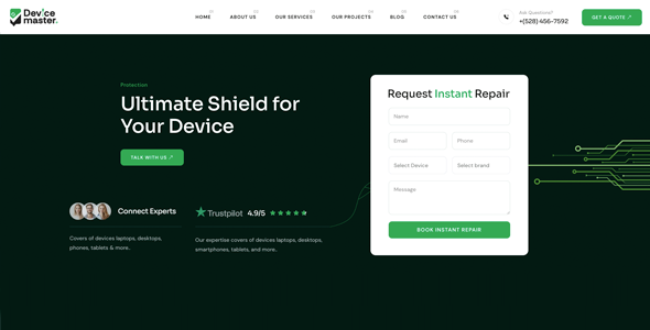 Devicemaster - Mobile & Computer Repair Services WordPress Theme by ...