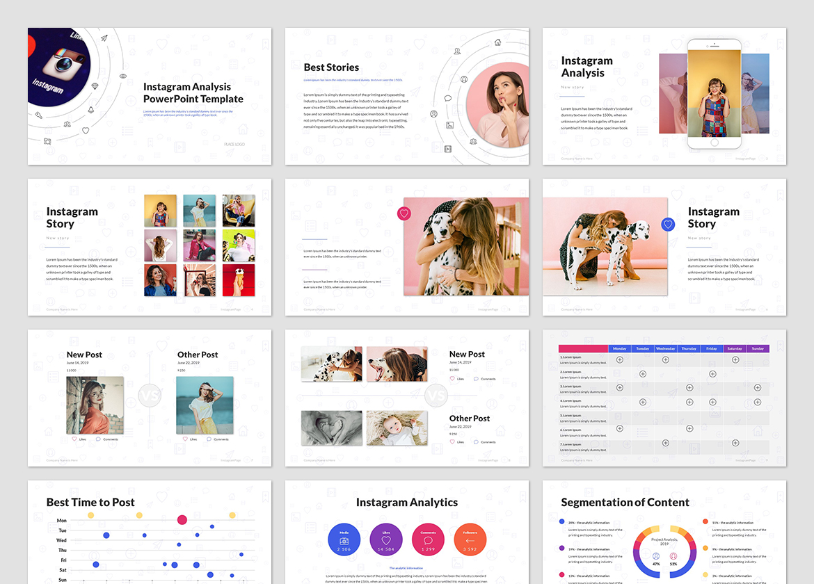 BUNDLE Social PowerPoint Presentation Template, Presentation Templates