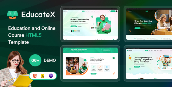 EducateX – Education & Online Course HTML5 Template by Dreamit-Solution