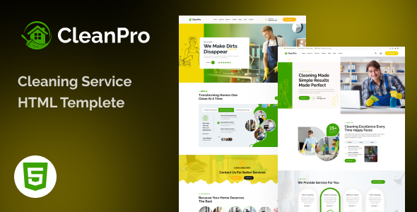 CleenPro - Cleaning Service HTML5 Template by SoftCrafty | ThemeForest