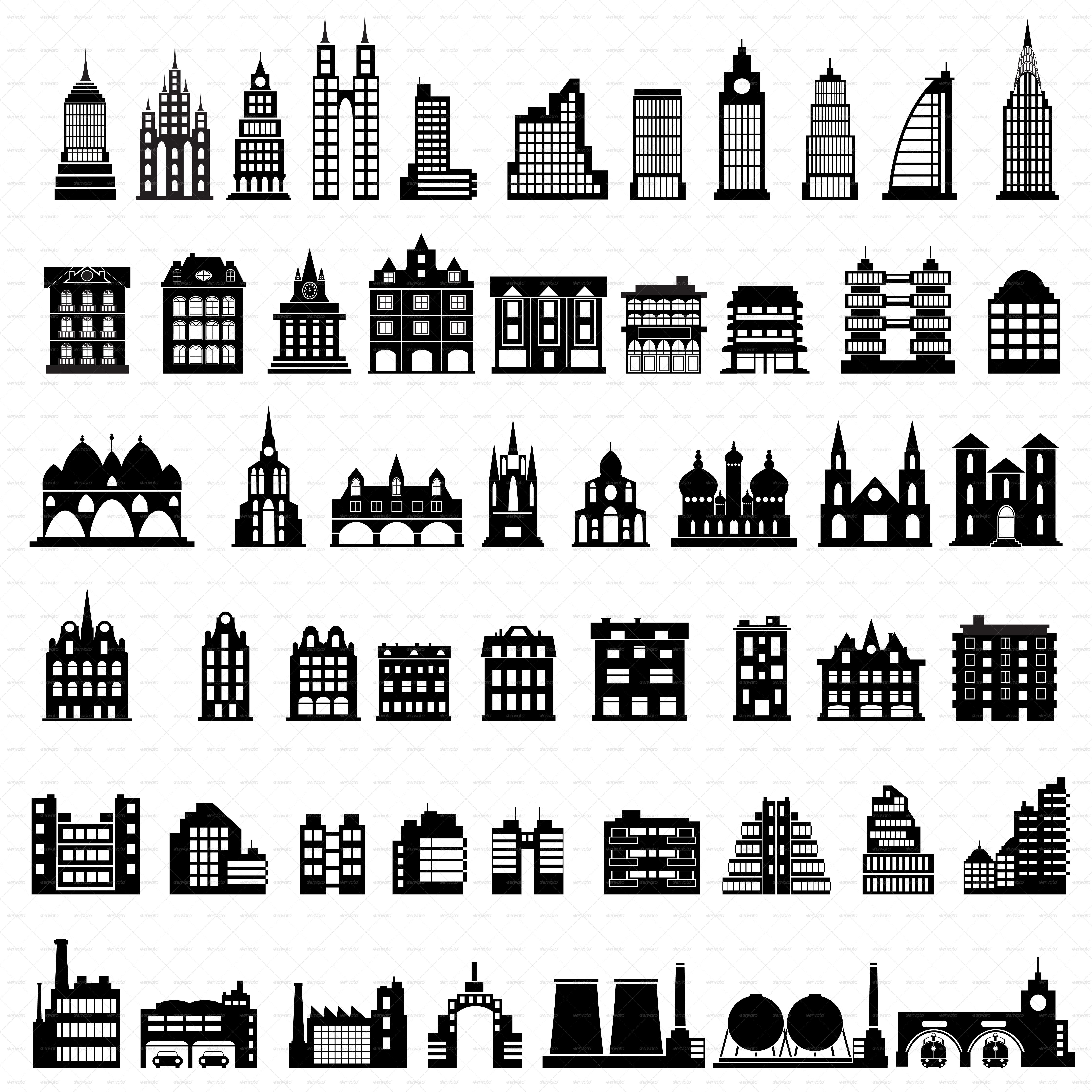 Vector Houses, Vectors | GraphicRiver