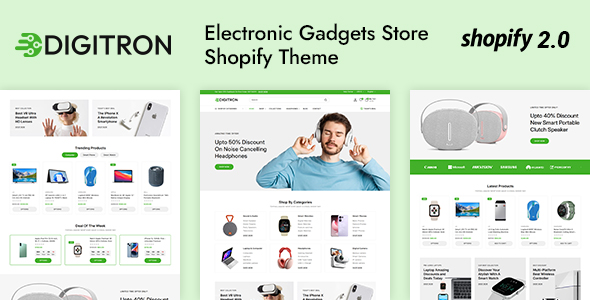 Digitron - Electronics & Gadget Store Shopify 2.0 Responsive Theme by codezeel