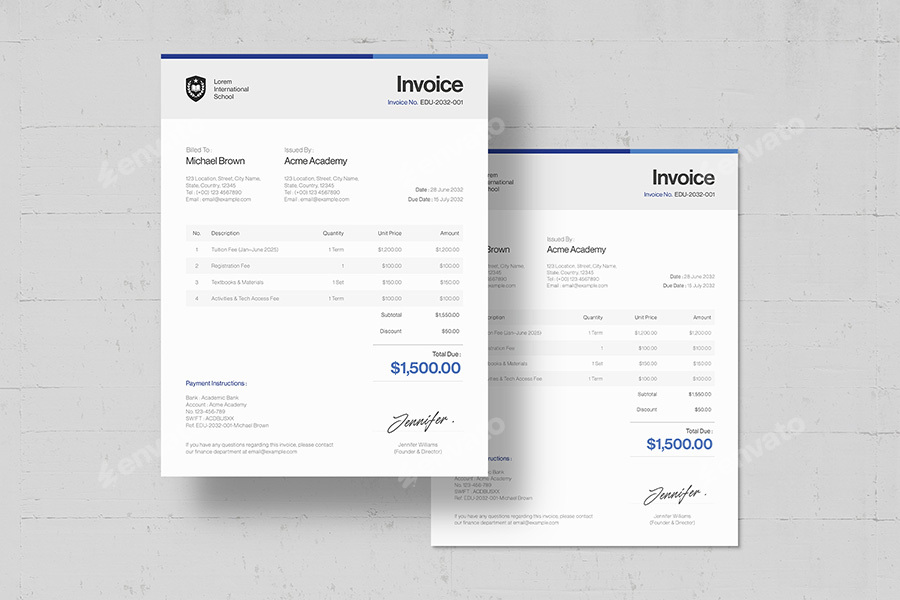 Invoice Template, Print Templates | GraphicRiver
