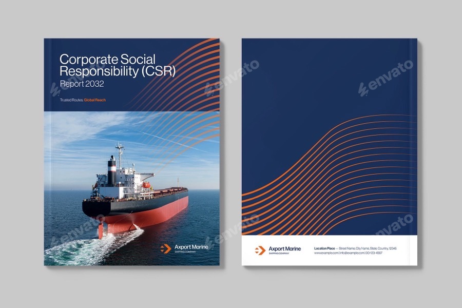 Corporate Report Template, Print Templates | GraphicRiver