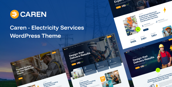 Caren - Electricity Services WordPress Theme by themelexus | ThemeForest