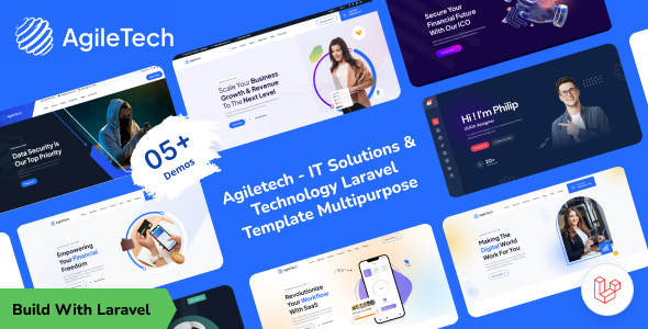 AgileTech - Laravel - IT Solutions & Technology Template Multipurpose by wowtheme7