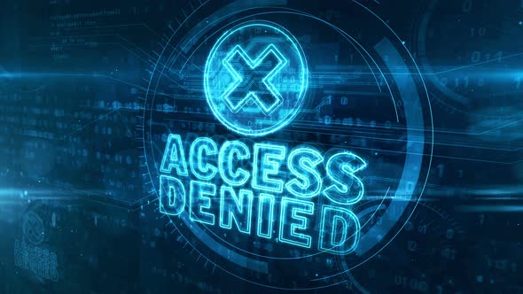 Access Denied neon sign abstract, Motion Graphics | VideoHive