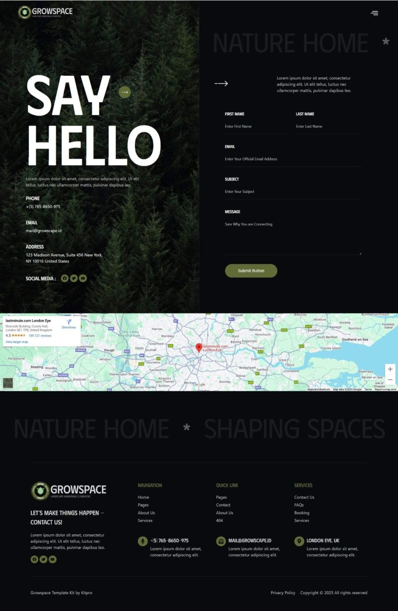 Growscape - Landscape Gardening Elementor Template Kit by Kitpro | ThemeForest