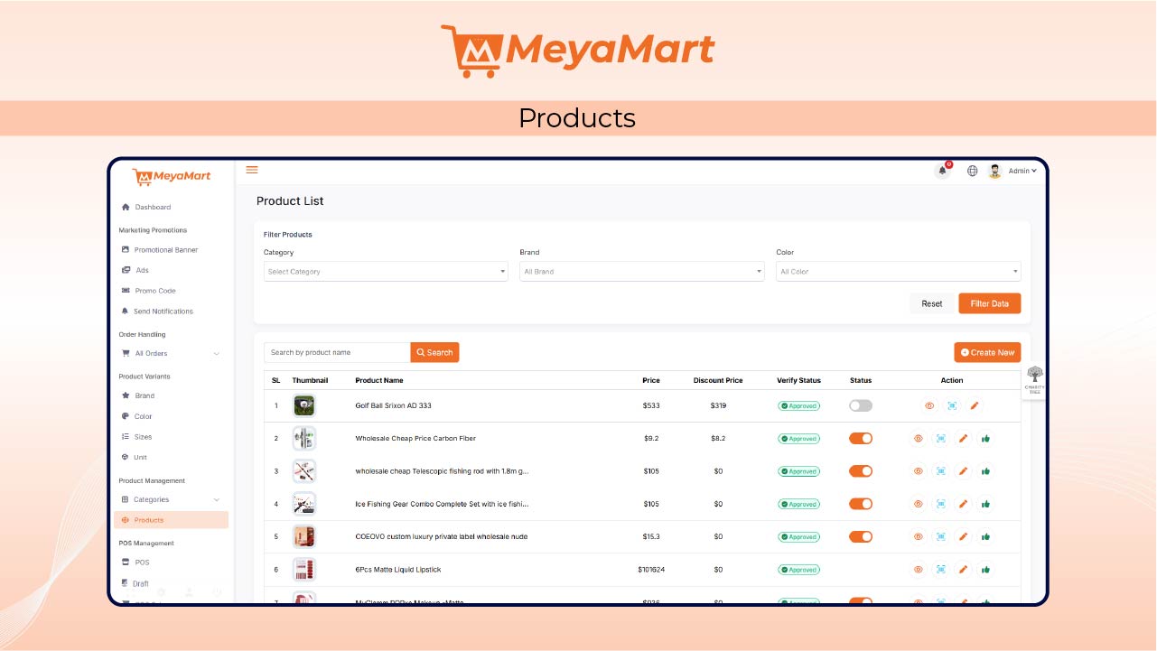 MeyaMart – Complete Multivendor eCommerce Solution Website, Customer APP with Admin panel by ...