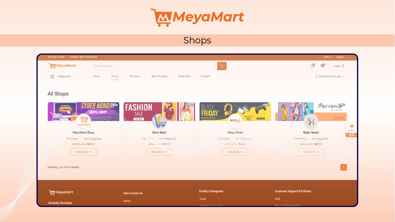 MeyaMart – Complete Multivendor eCommerce Solution Website, Customer APP with Admin panel by ...