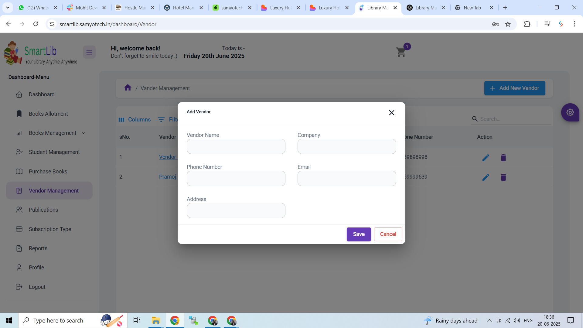 Smart Library | Library Management System | Books Management System ...