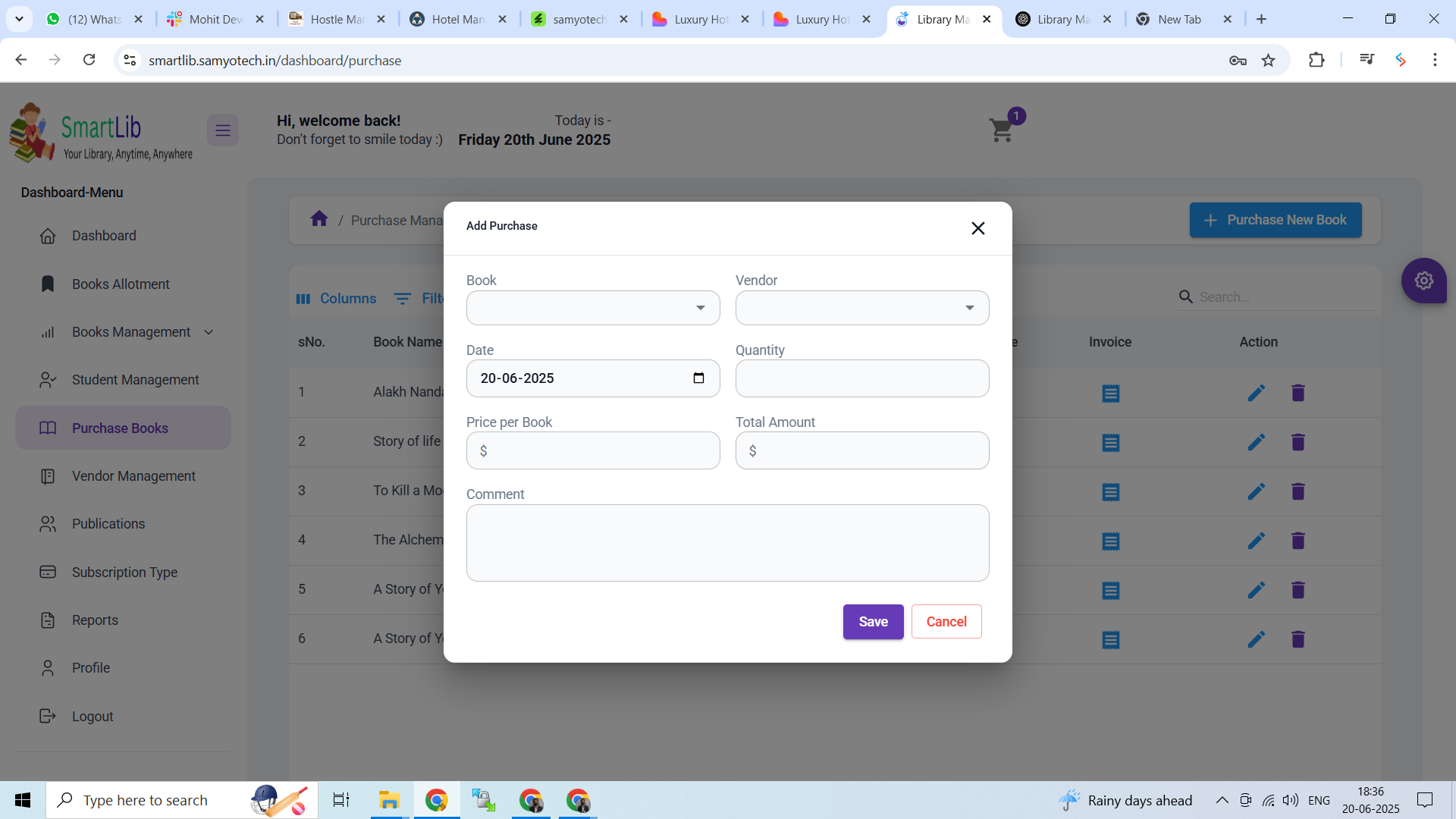 Smart Library | Library Management System | Books Management System ...