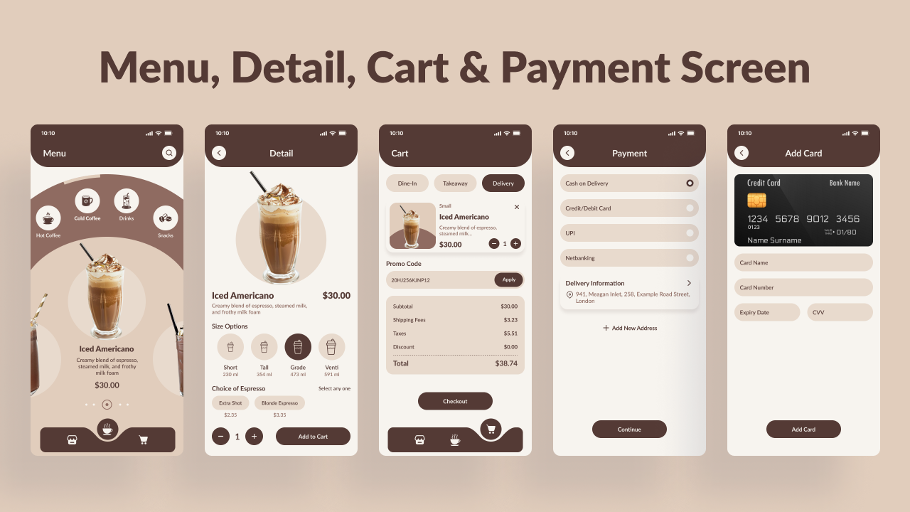 CoffeeBuzz - React Native Template (CLI) | eCommerce App for Coffee ...