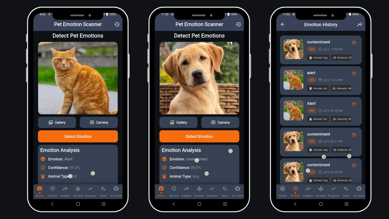 AI-Powered Pet Emotion Detection Flutter App | Pet Mood Tracker ...