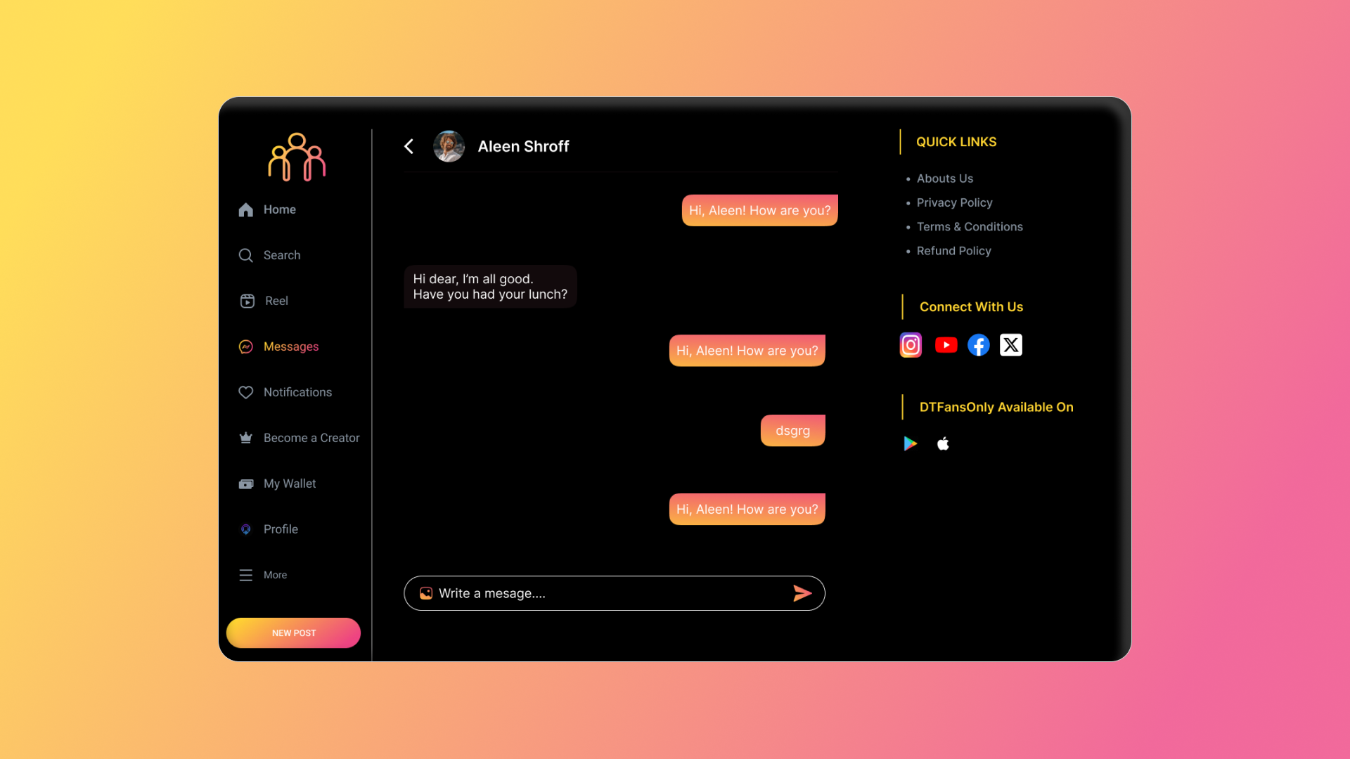 DTFansOnly - Paid Content Creators Flutter App - Android - iOS - admin panel - patreon ...