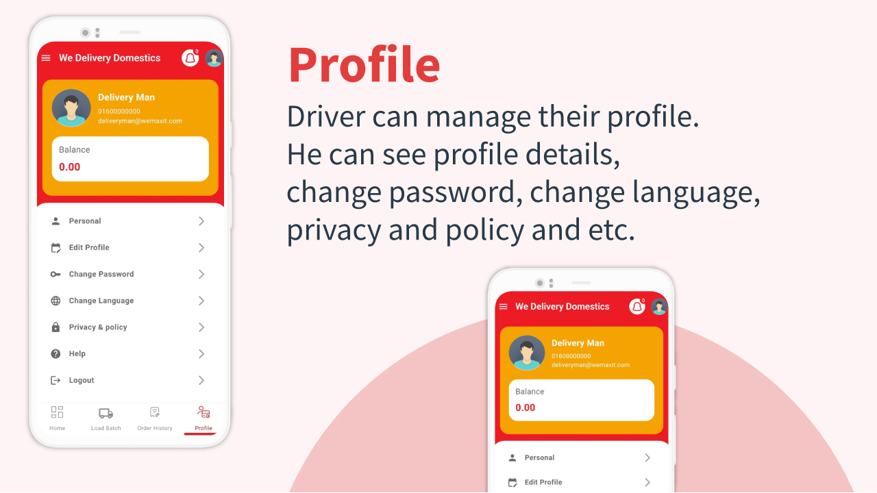 We Delivery - Parcel delivery and traditional courier service management systems with admin ...