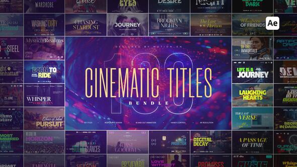 100 Cinematic Titles Bundle, After Effects Project Files | VideoHive