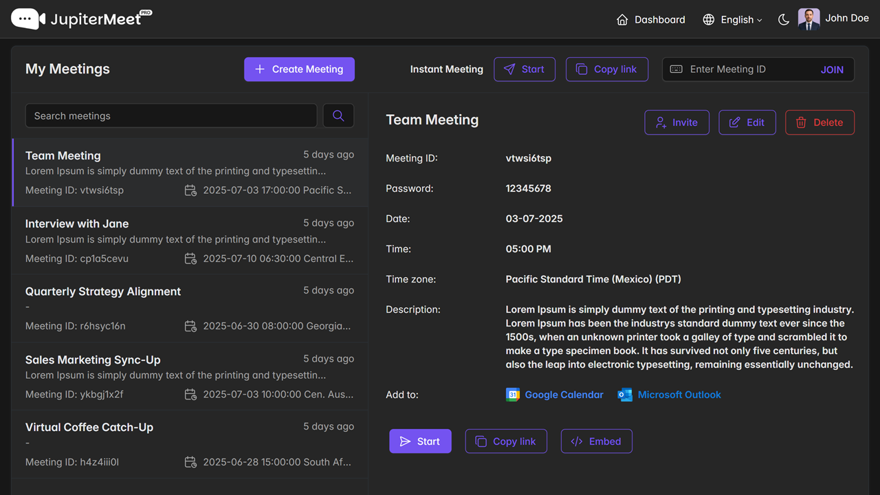 JupiterMeet Pro - White Label Video Conference with AI & SaaS by TheRTCLabs