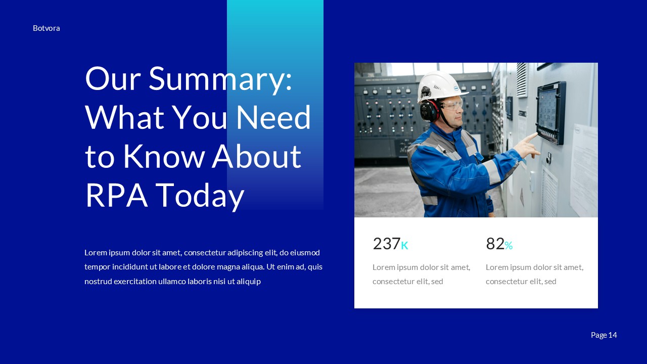 Robotic Process Automation PowerPoint Template, Presentation Templates