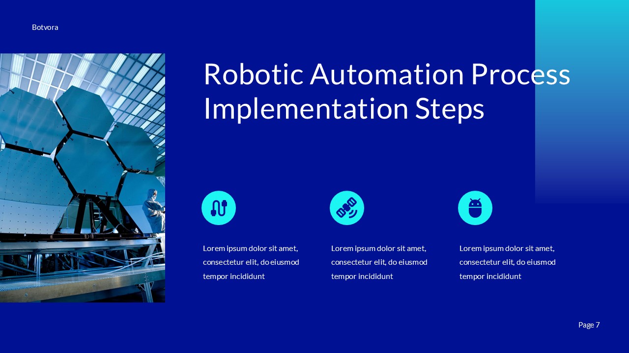 Robotic Process Automation PowerPoint Template, Presentation Templates