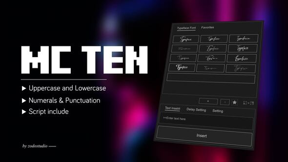 Animated Typeface - MC Ten, After Effects Project Files | VideoHive