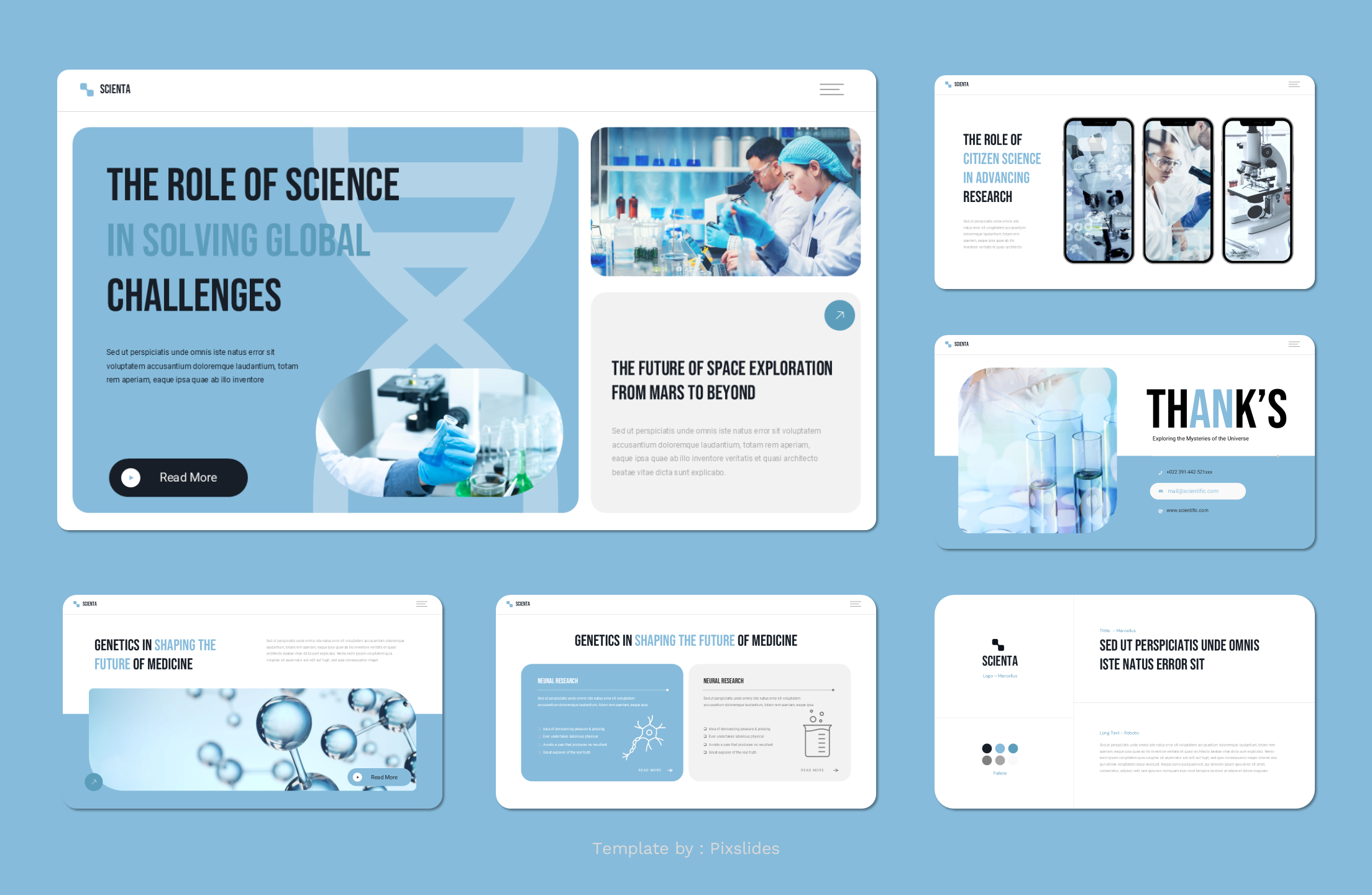 Scienta - Science PowerPoint Presentation Template, Presentation Templates