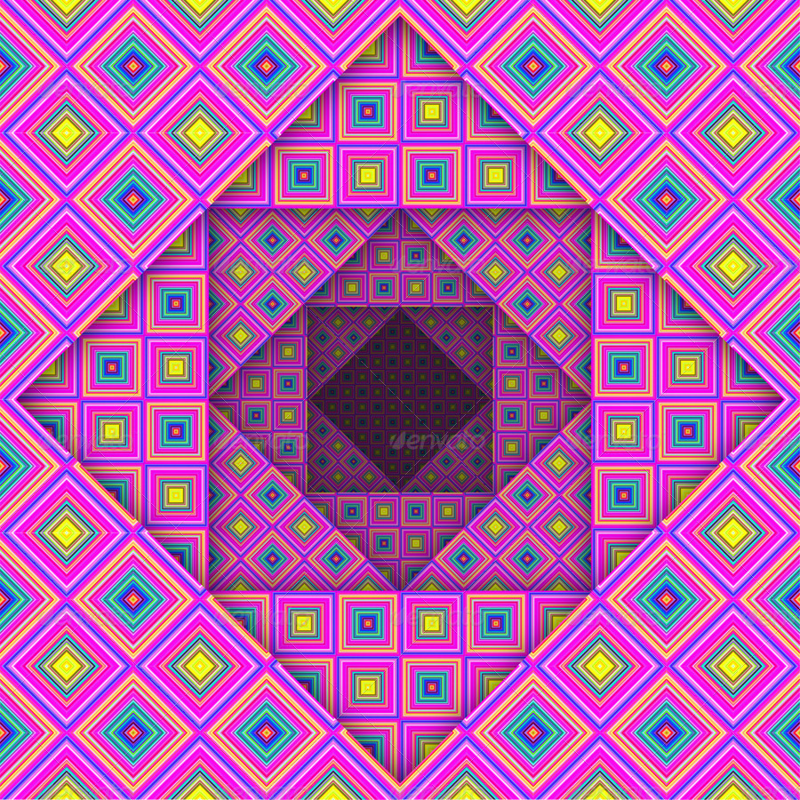 Colorful 3d Patterns, Graphics | GraphicRiver