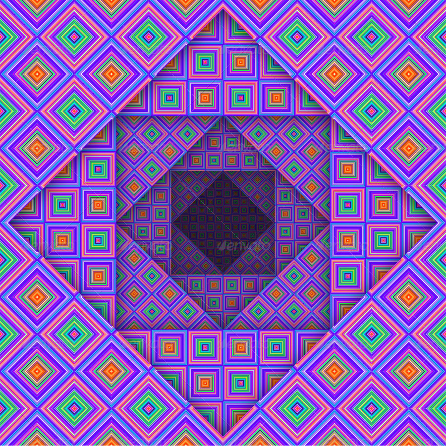 Colorful 3d Patterns, Graphics | GraphicRiver