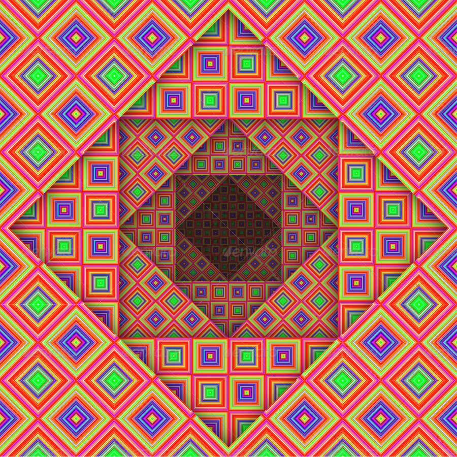 Colorful 3d Patterns, Graphics | GraphicRiver