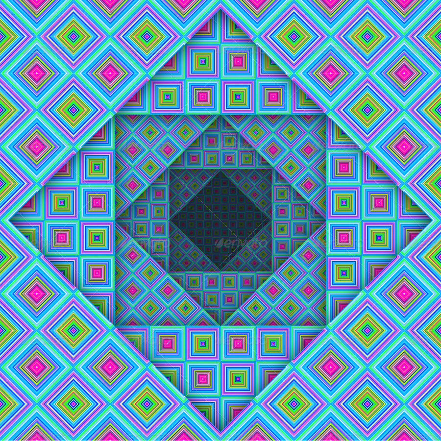 Colorful 3d Patterns, Graphics | GraphicRiver