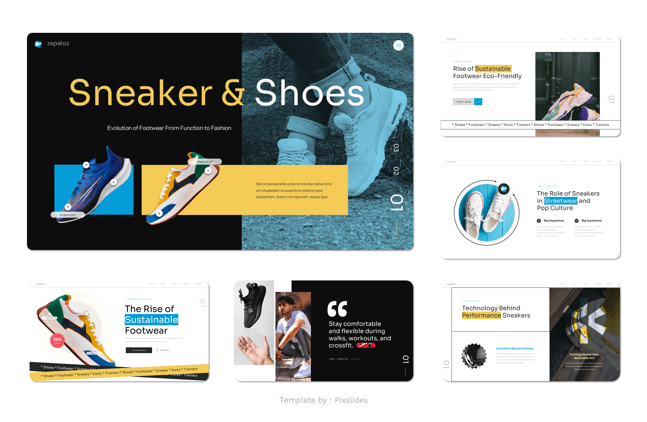 Zapatoz - Shoes & Sneakers PowerPoint Presentation Template ...