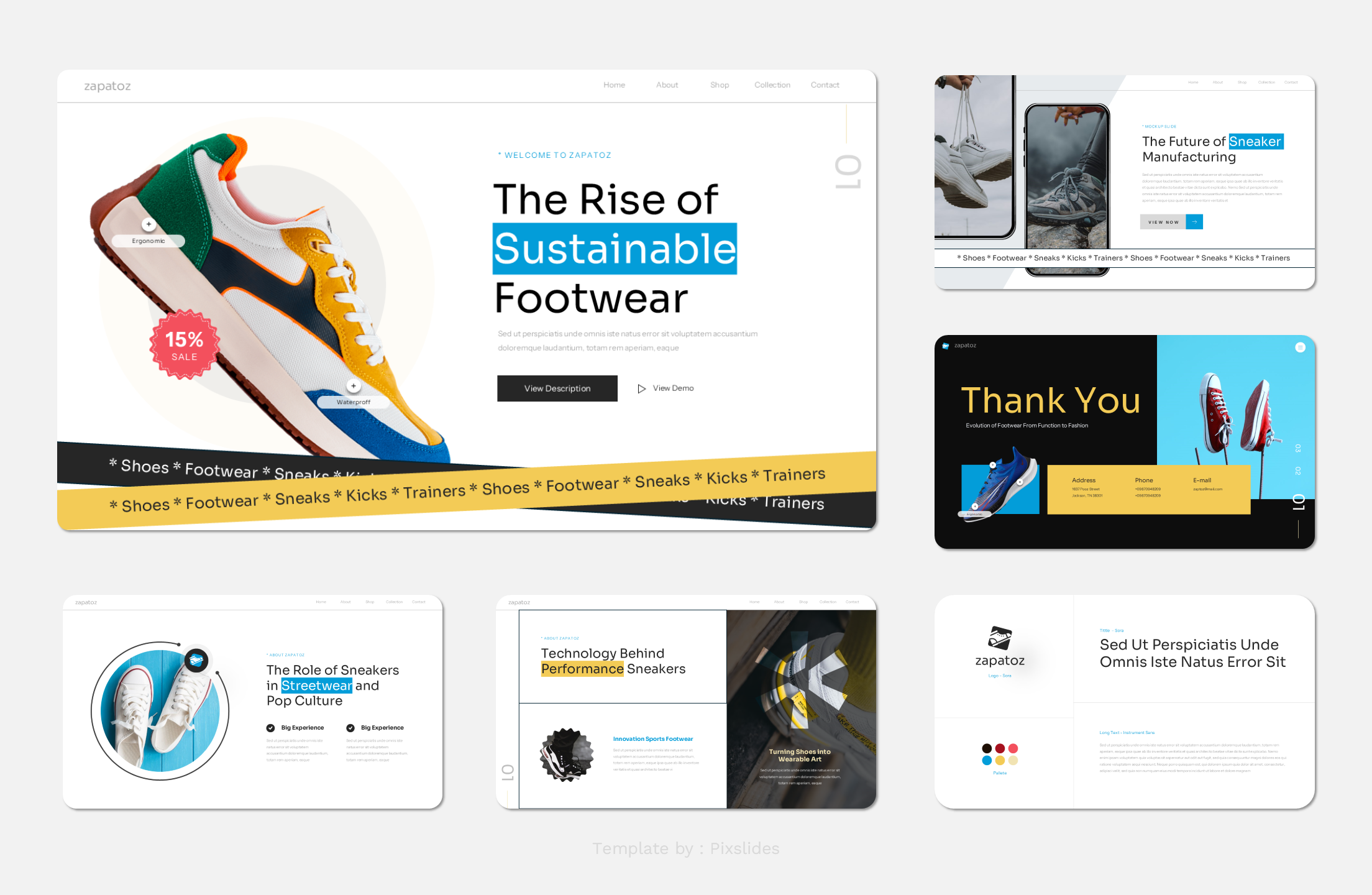 Zapatoz - Shoes & Sneakers PowerPoint Presentation Template ...