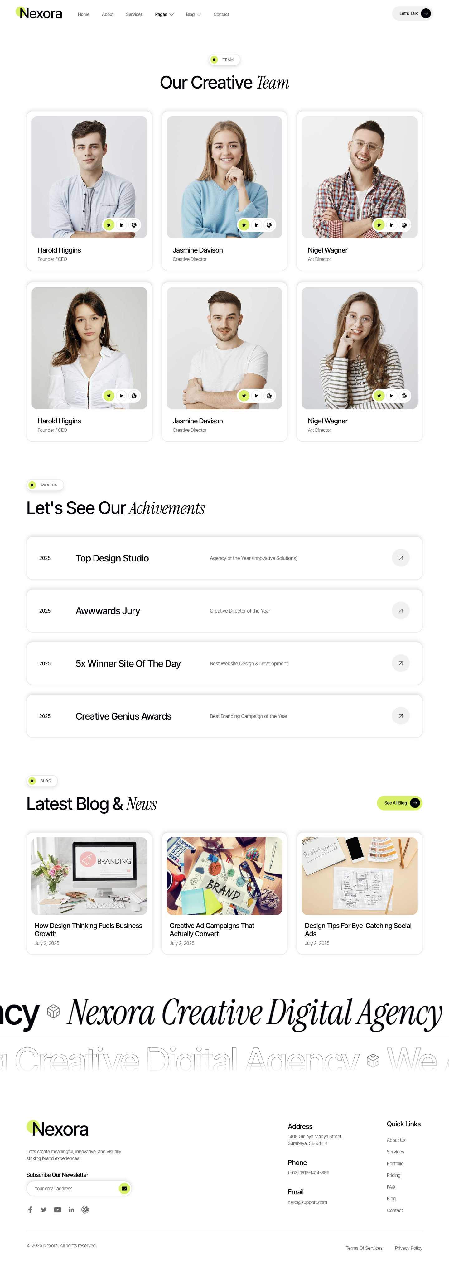 Nexora – Creative Digital Agency Elementor Template Kit by dejavaid