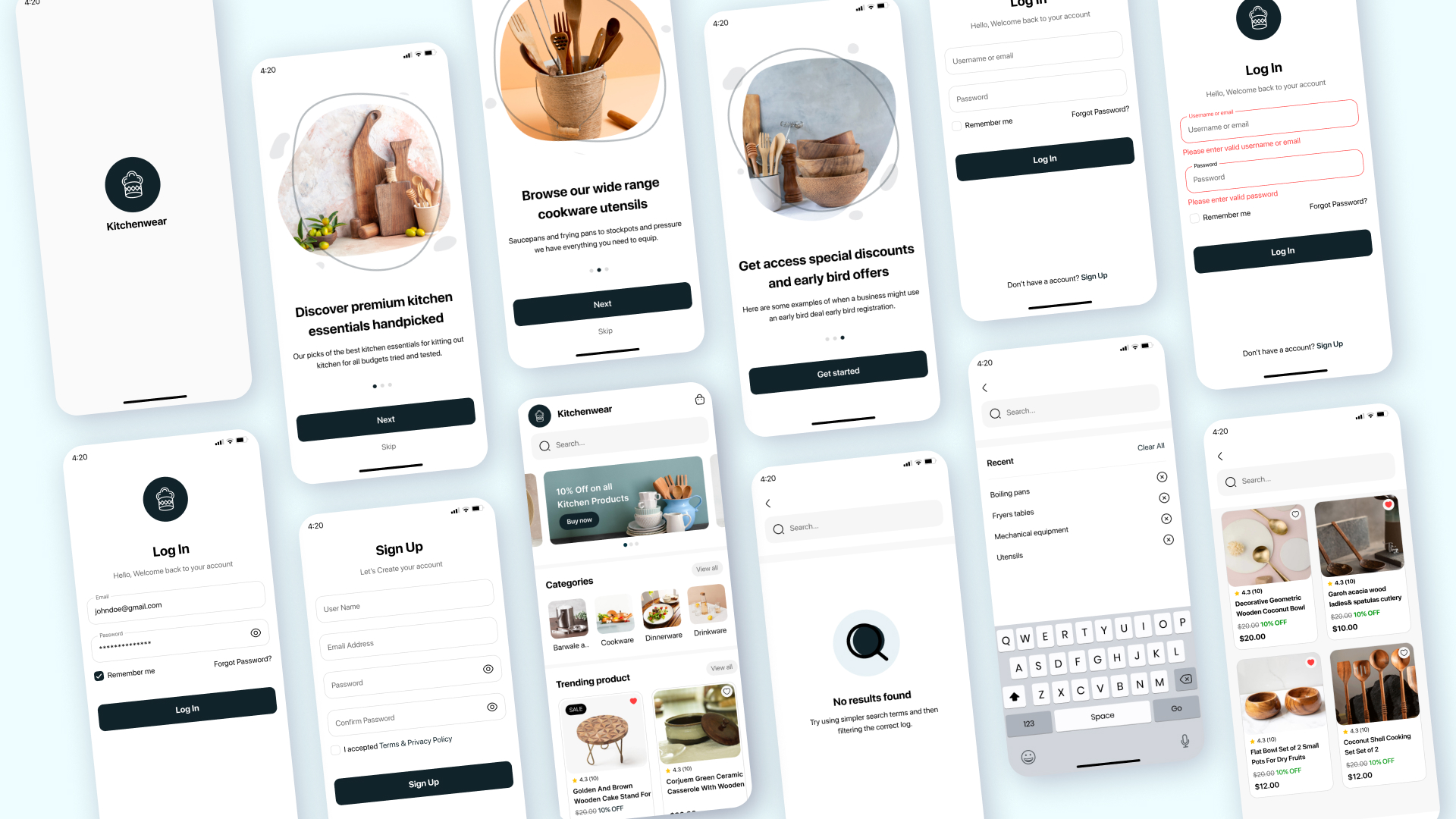 Kitchen Wear Store App - E-commerce Store app in Flutter (Android, iOS) with WooCommerce Full ...