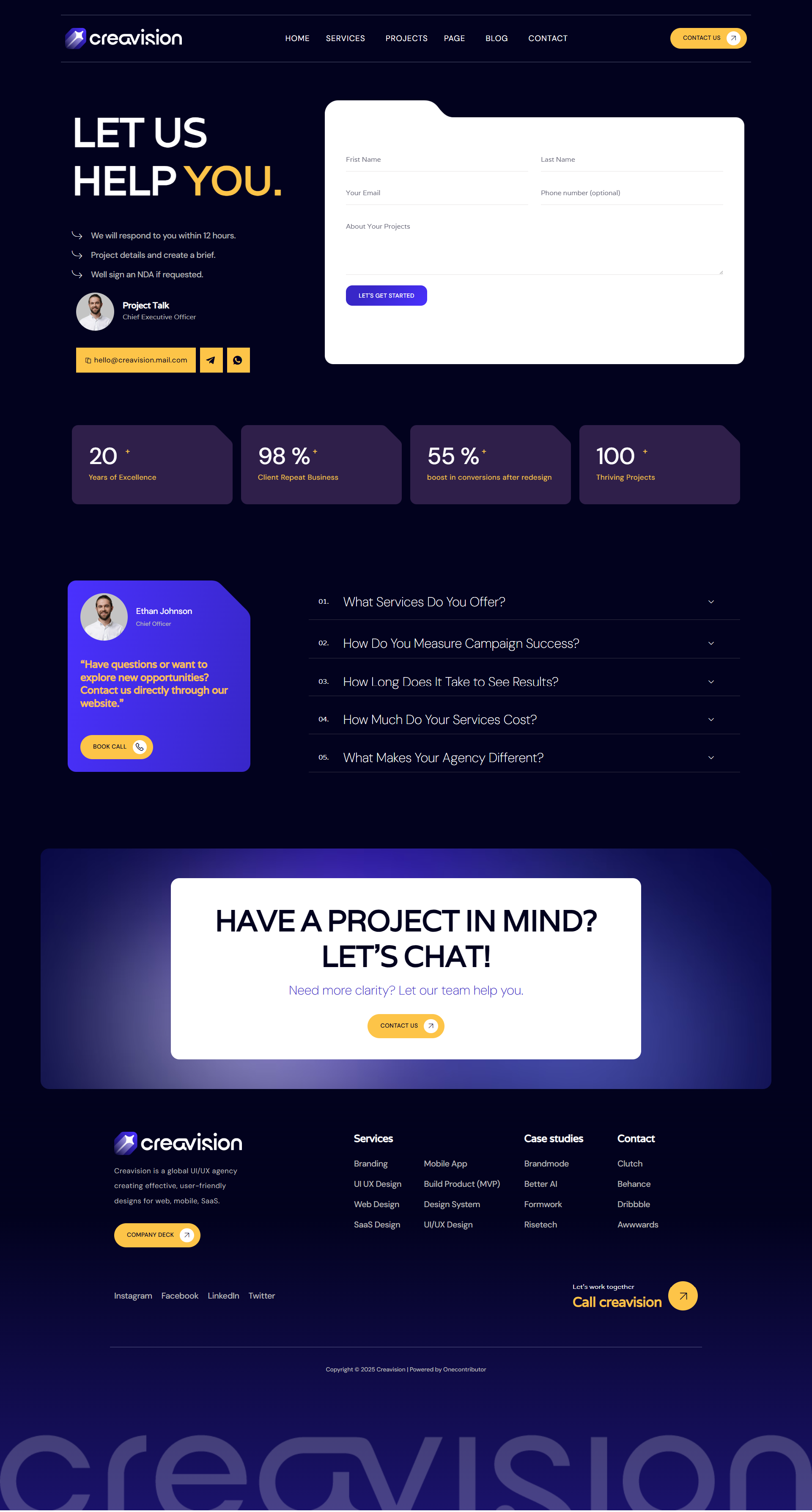 Creavision - Digital Marketing Agency Elementor Pro Template Kit by onecontributor