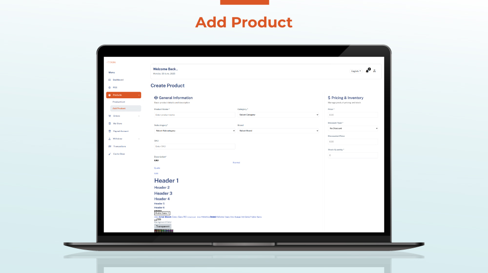 Vendex-Complete Multi-Vendor eCommerce CMS - Mobile App, Website ...